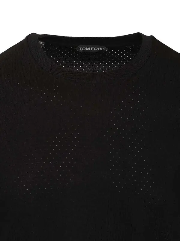 TOM FORD Perforated Ribbed T-shirt