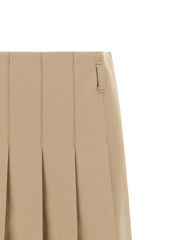 A.p.c. Organic Cotton Midi Skirt - Cream