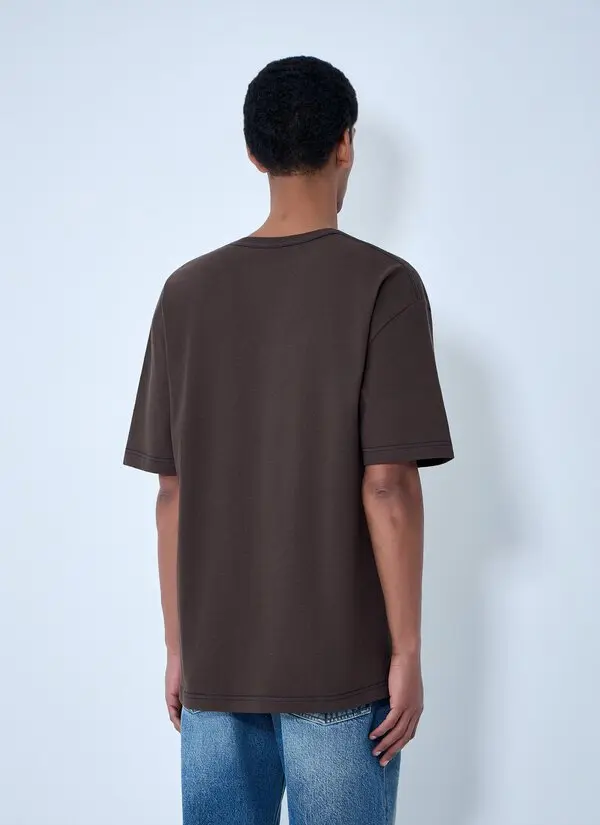 LEMAIRE Boxy Ss T-shirt - Brown