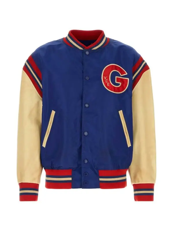 GOLDEN GOOSE Patch Detail Nylon Bomber Jacket