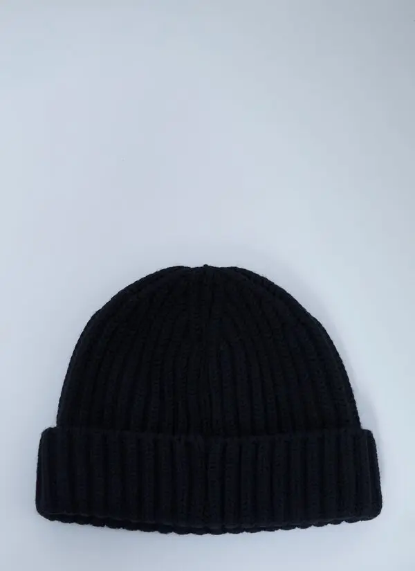 Prada Logo Motif Beanie Hat