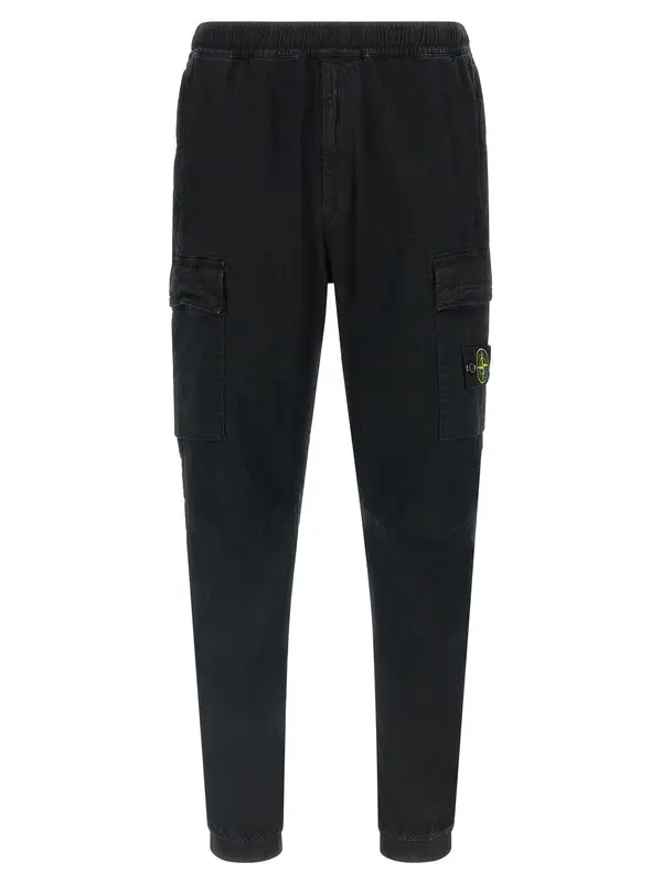 Stone Island Cargo Trousers - Black