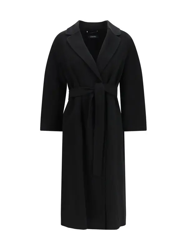 Max Mara Esturia Virgin Wool Coat - Black
