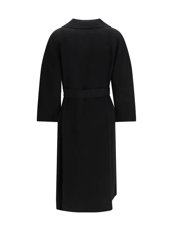 Max Mara Esturia Virgin Wool Coat - Black