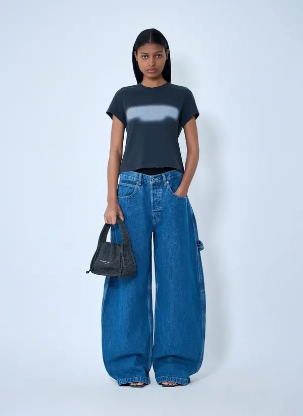 Alexander Wang Cotton Jersey Logo T-shirt