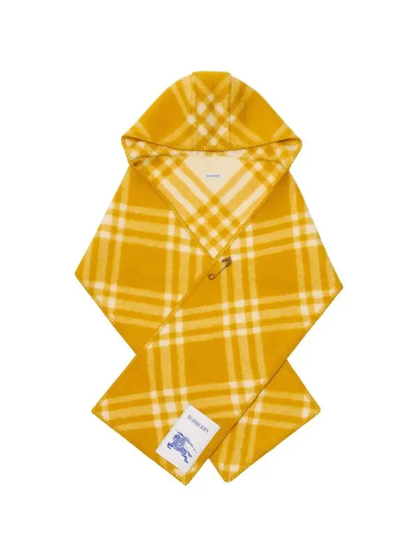Burberry Wool Hooded Scarf - Multicolor
