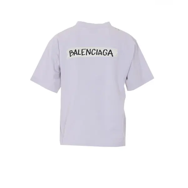 Balenciaga Masking Tape Medium Fit T-shirt - Gray