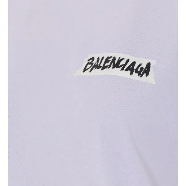 Balenciaga Masking Tape Medium Fit T-shirt - Gray