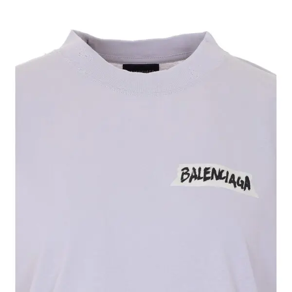 Balenciaga Masking Tape Medium Fit T-shirt - Gray