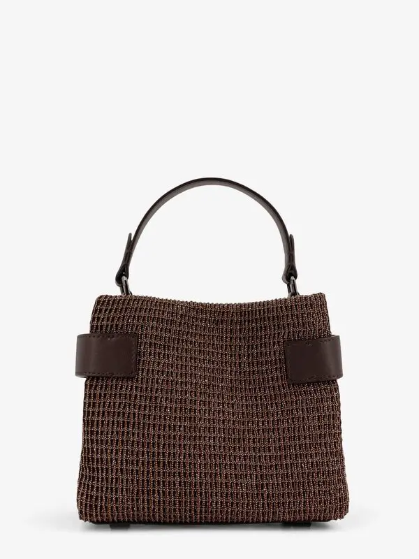 Brunello Cucinelli Essence Riding Leather Crossbody Bag - Multicolor