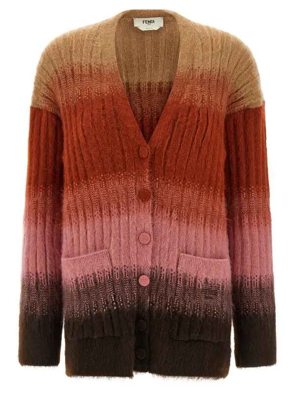 Fendi Vanisé Knit Cardigan - Multicolor