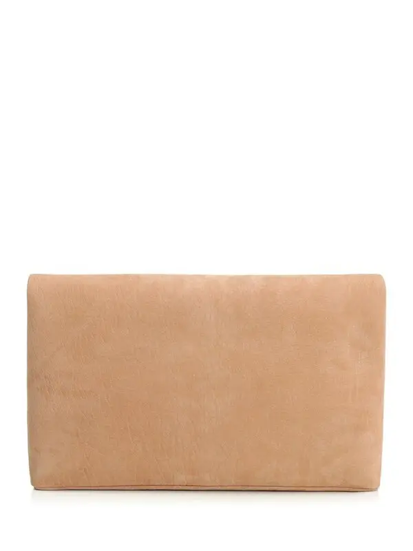 Saint Laurent Cassandre Envelope Clutch In Nubuck Leather