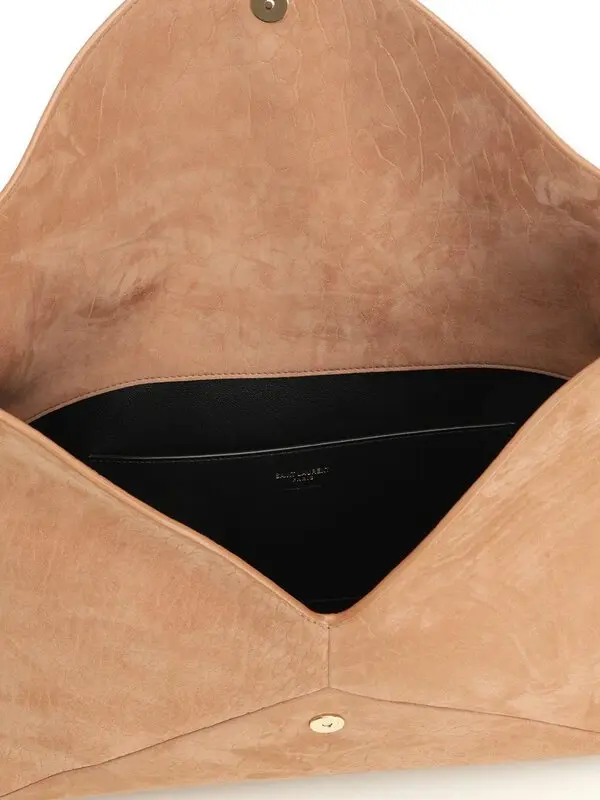 Saint Laurent Cassandre Envelope Clutch In Nubuck Leather