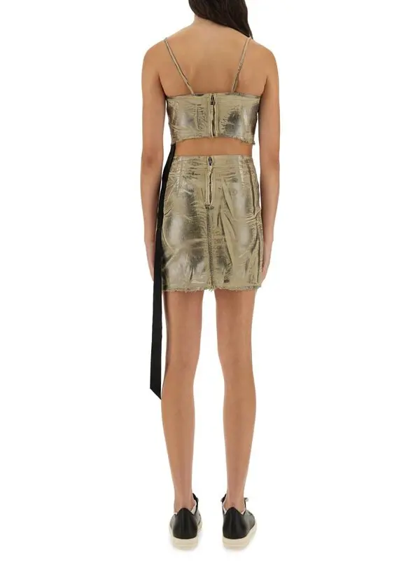 Rick Owens Minimal Crop Top - Cream