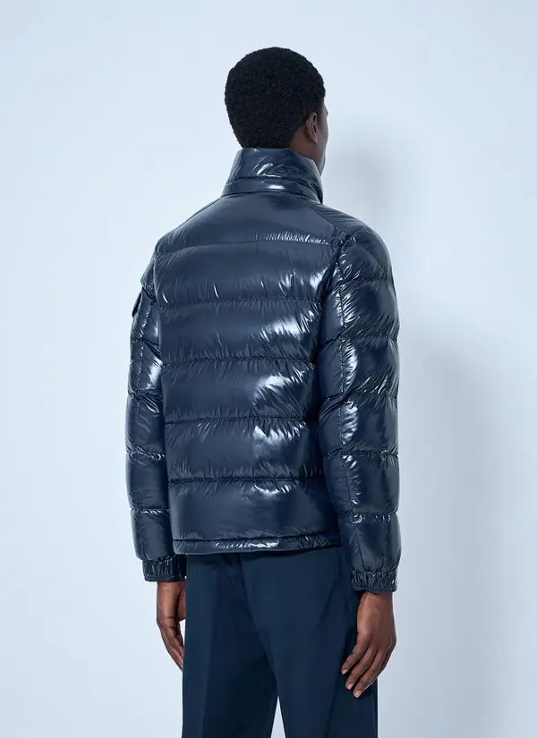Moncler Maya Hooded Short Down Jacket - Blue