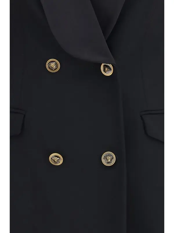 Versace Wool Double Breasted Blazer
