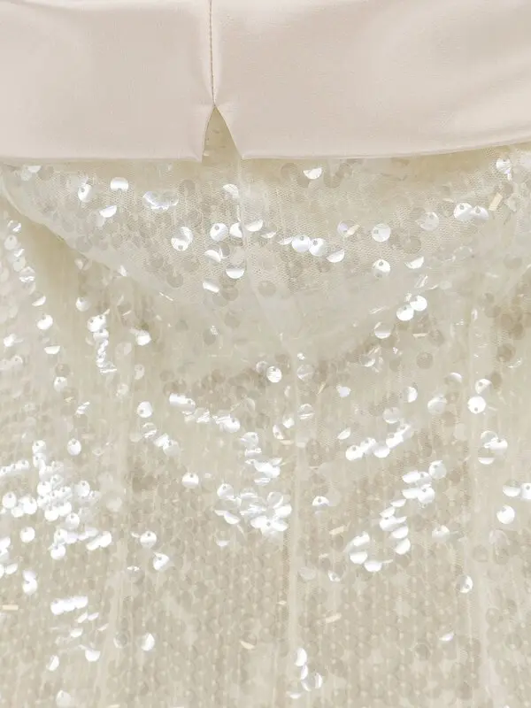 Alberta Ferretti Sequin Embroidered Dress