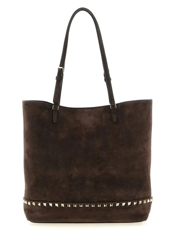 Valentino Garavani Suede Shoulder Bag - Brown