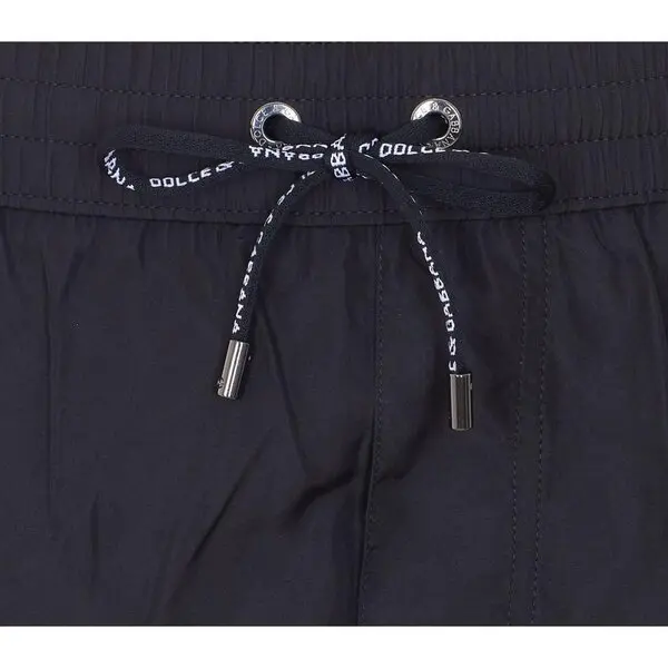 Dolce & Gabbana Plaque Logo Swimwear - Black