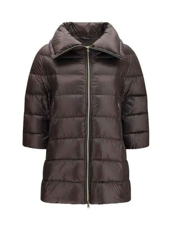 Herno Midi Down Jacket - Gray