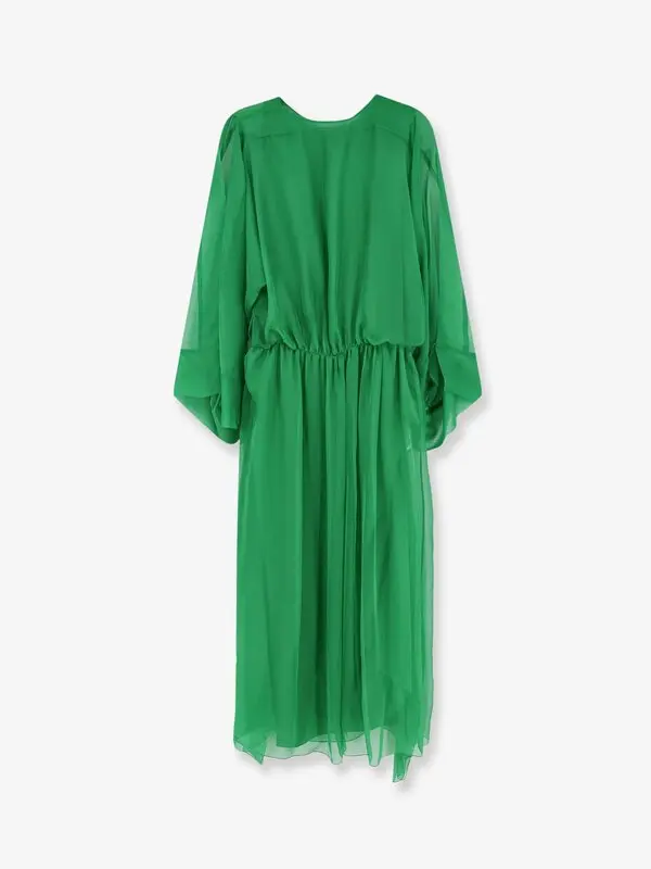 Alberta Ferretti Silk Long Dress