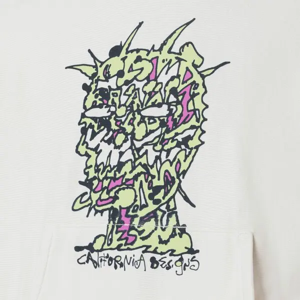 BRAIN DEAD Light Beige Scrambled Head Sweatshirt
