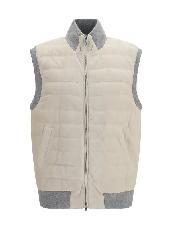 Brunello Cucinelli Padded Vest - Cream