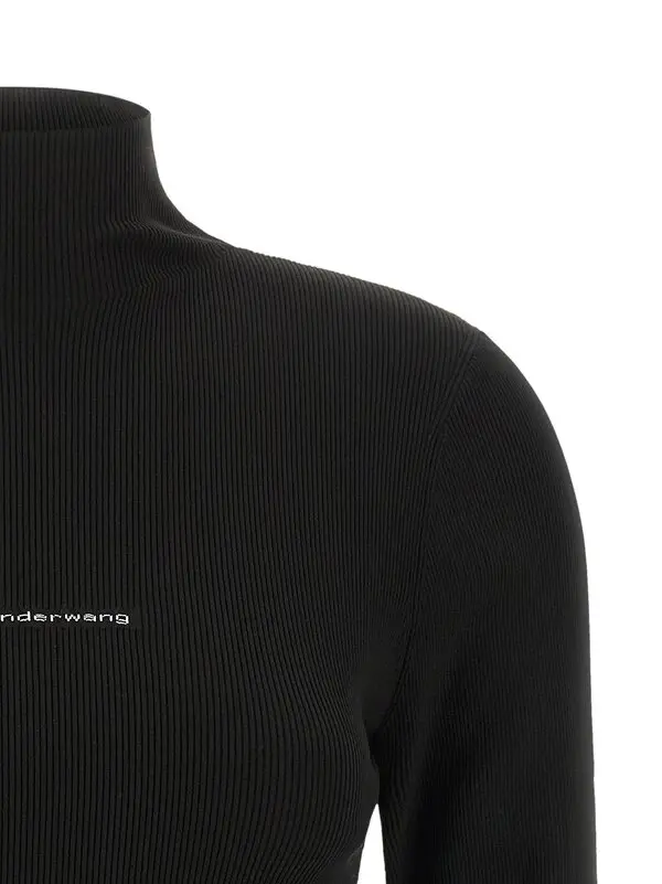 Alexander Wang Ribbed Sweater With Logo