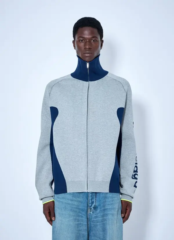 Balenciaga Zip-up Track Jacket - Gray