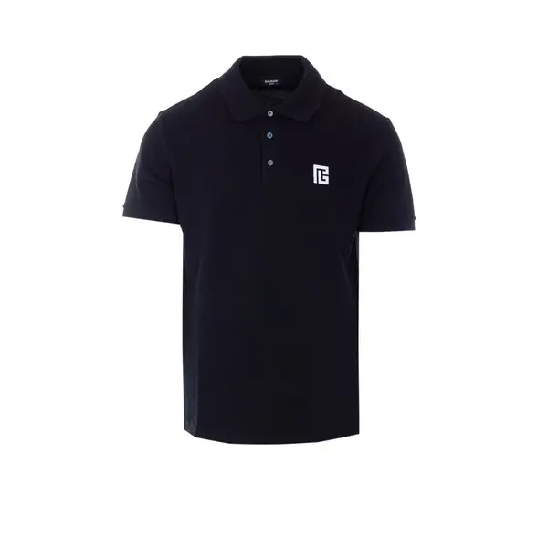Balmain Embroidered Pb Logo Polo