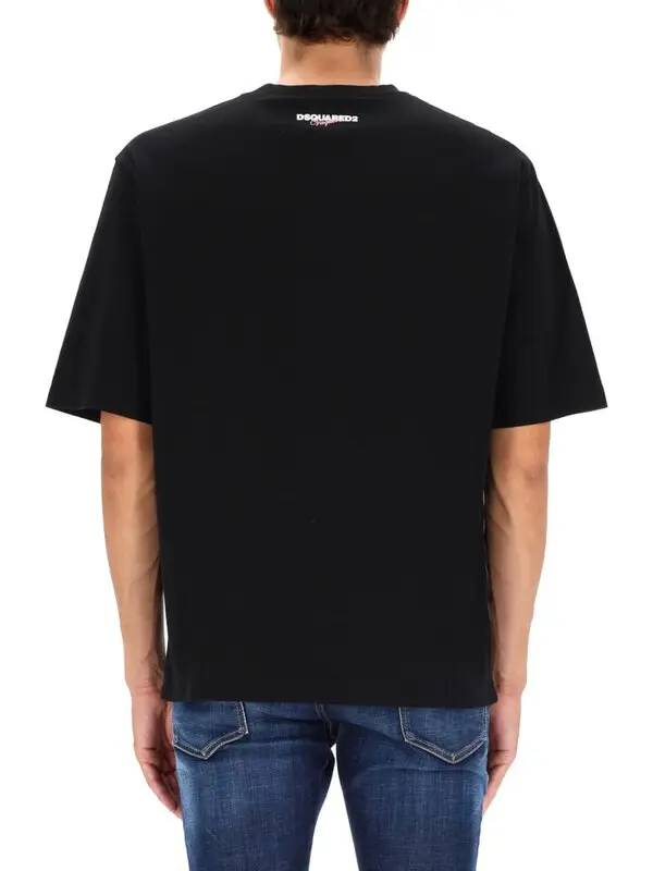 Dsquared2 X Vaquera Print T-shirt - Black