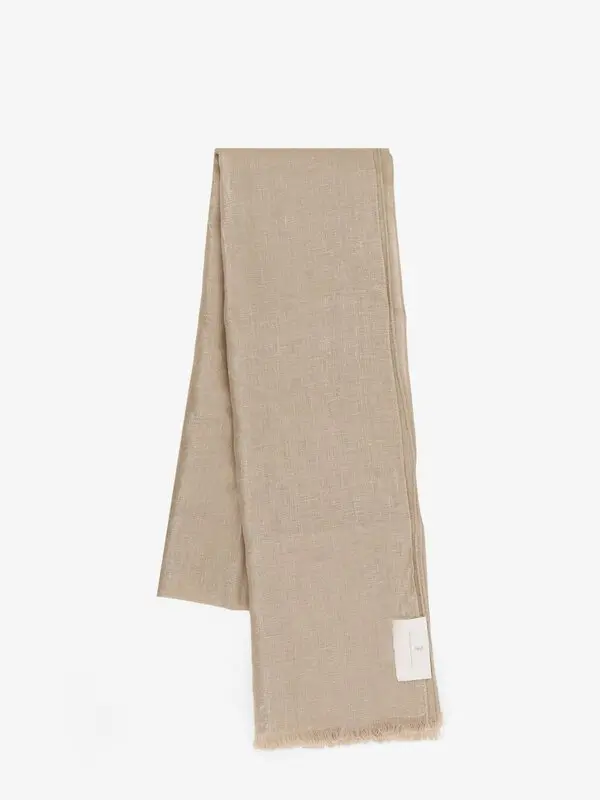 Brunello Cucinelli Linen Lurex Scarf - Multicolor