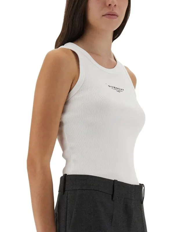 Givenchy Slim Tank Top With Logo Print