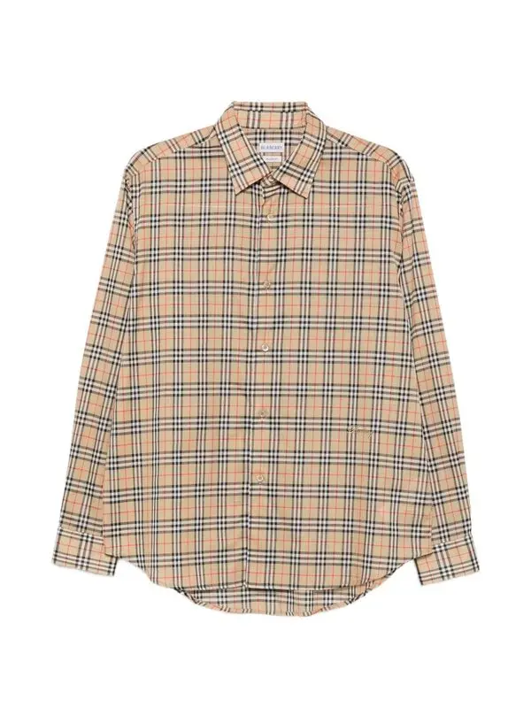 Burberry Check Cotton Shirt - Multicolor
