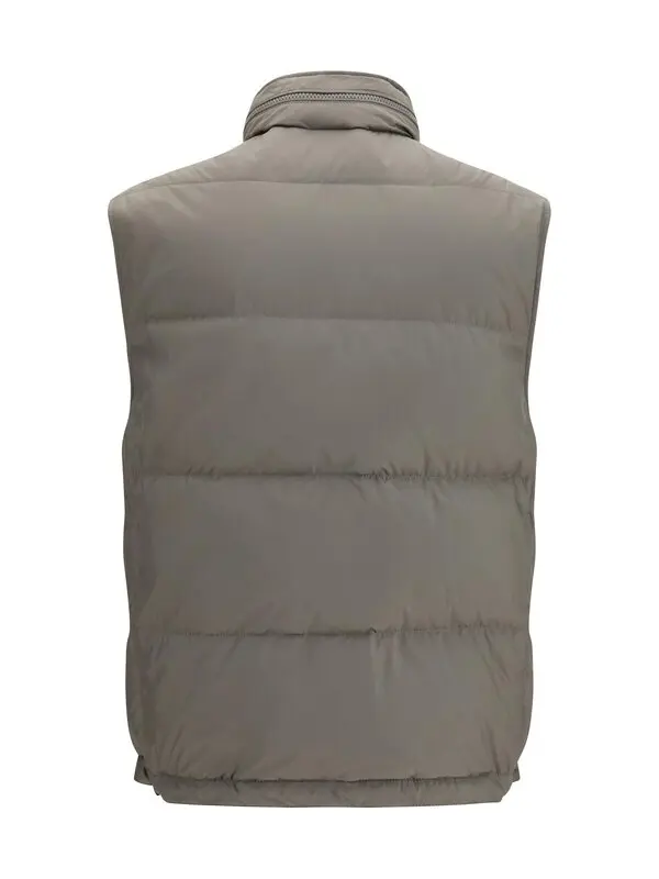 Brunello Cucinelli Sleeveless Padded Gilet - Gray