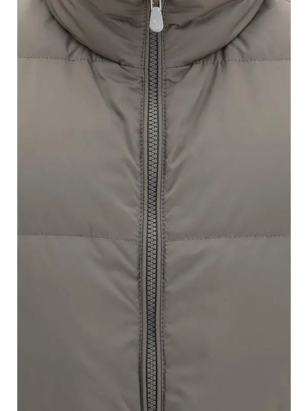Brunello Cucinelli Sleeveless Padded Gilet - Gray