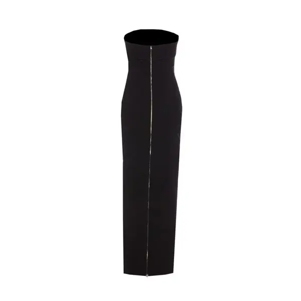 Balmain Belted Bustier Long Dress