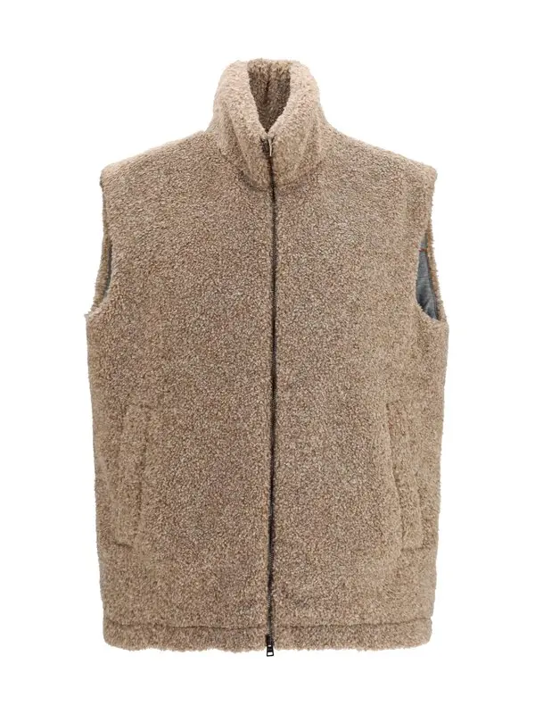 Herno Sleeveless Vest - Cream