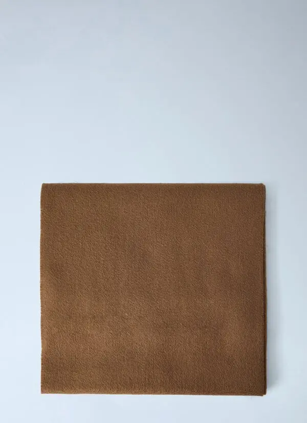 Max Mara Embroidered Fringe Wool Scarf
