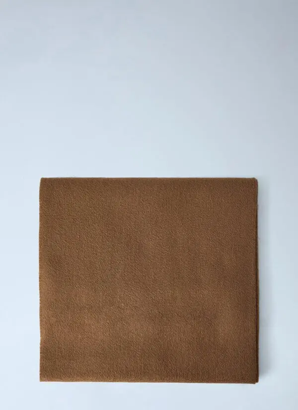 Max Mara Embroidered Fringe Wool Scarf