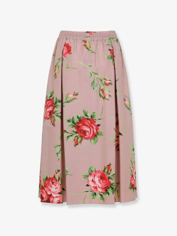 Dolce & Gabbana Cotton Skirt With Iconic Print - Multicolor