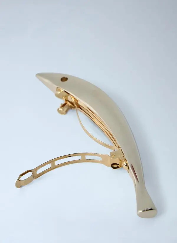 Bottega Veneta Sardine Hair Clip - Gold