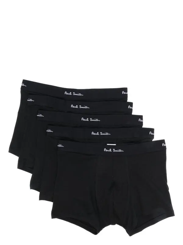 Paul Smith Logo Cotton Trunks 5pack - Multicolor