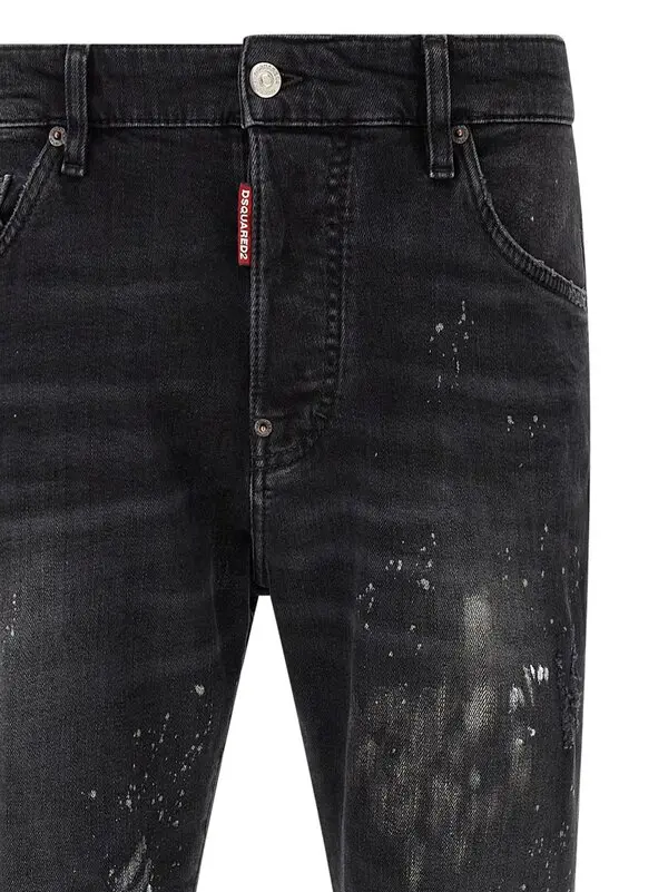 Dsquared2 Paint Splatter Slim Fit Jeans