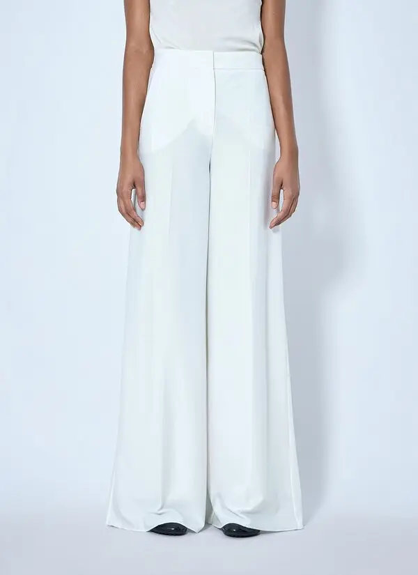 Max Mara Wide-leg Tailored Trousers - White