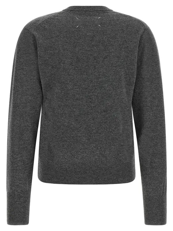 MAISON MARGIELA Twist Wool Sweater - Gray
