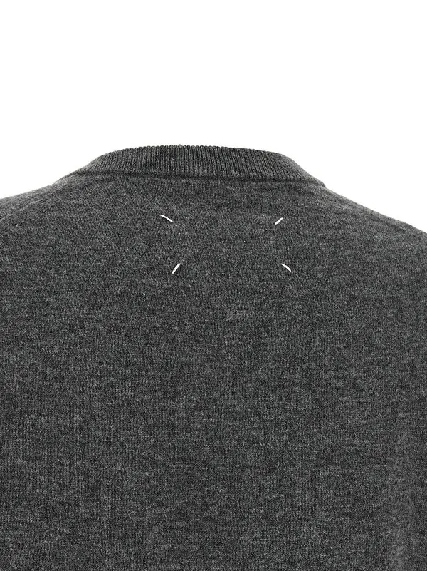 MAISON MARGIELA Twist Wool Sweater - Gray