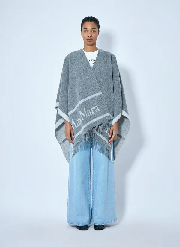 Max Mara Woven Fringe Poncho