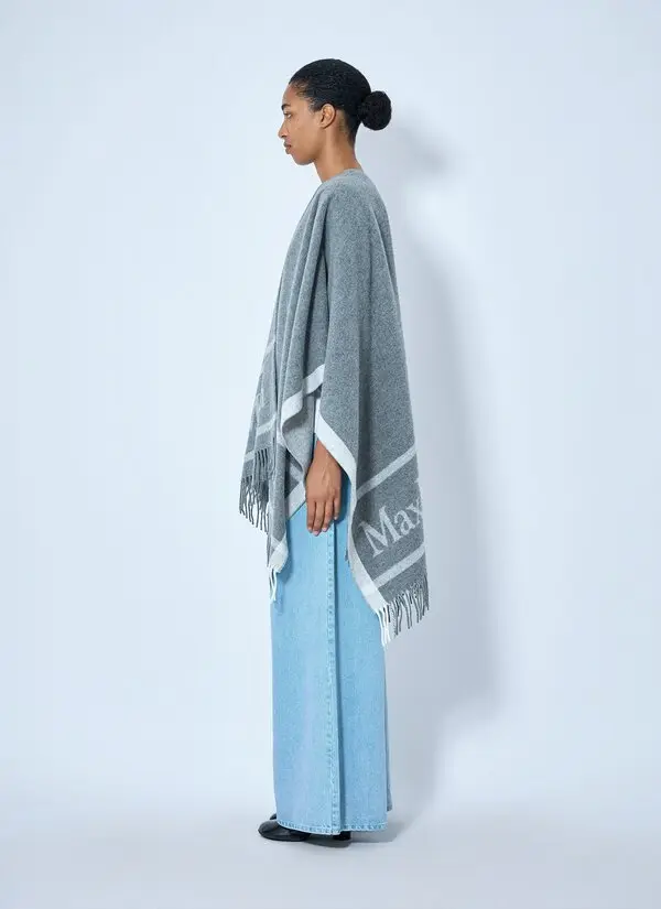 Max Mara Woven Fringe Poncho