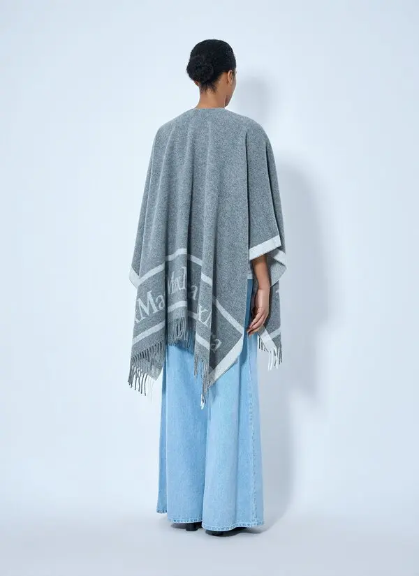 Max Mara Woven Fringe Poncho